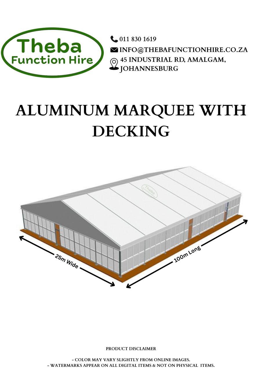 Aluminum Marquee With Decking - Theba Function Hire