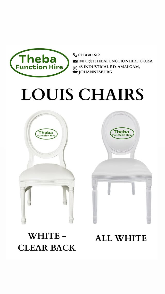 Louis Chairs - Theba Function Hire